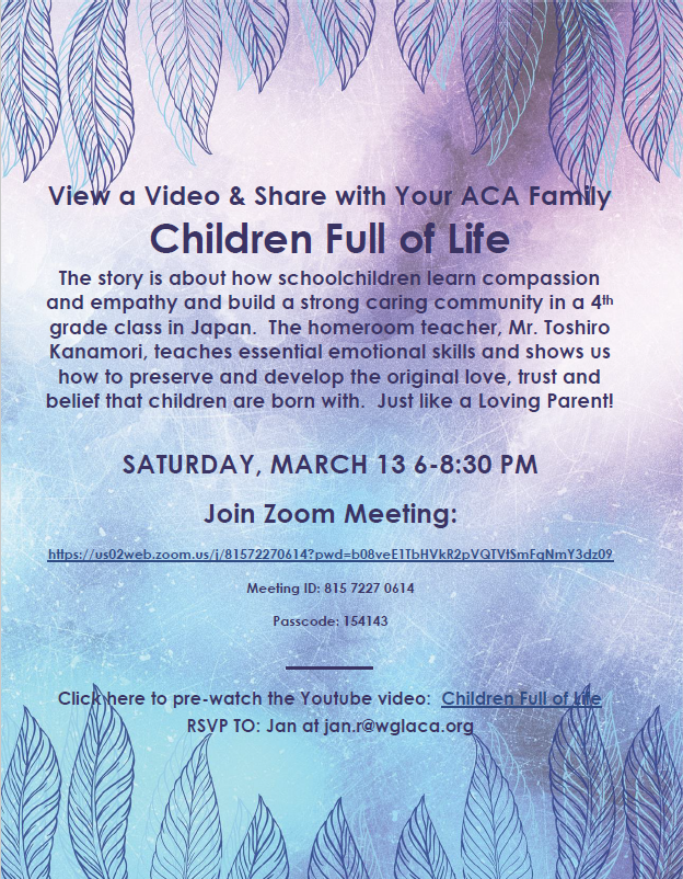 Children Full of Life Event | Adult Children of Alcoholics